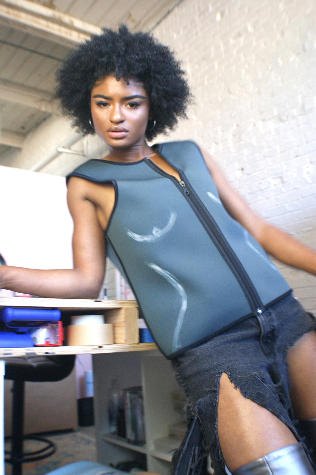 Neoprene Surf Vest With Body Hand Painting - Etsy