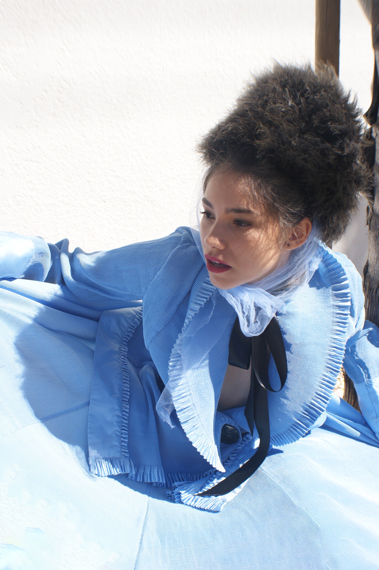 Baby Blue Pleated Co-ord Set - Etsy