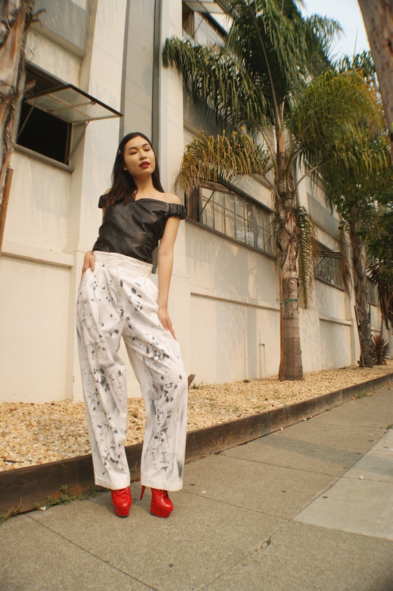 painted pants - Gem