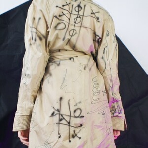 Unique Silk Doodle Coat - Etsy