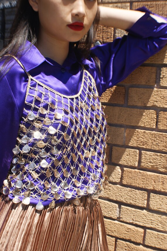 Shell Knit Crop Top - Gem