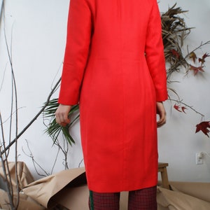 Red Unique 1980's Coat-dress - Etsy