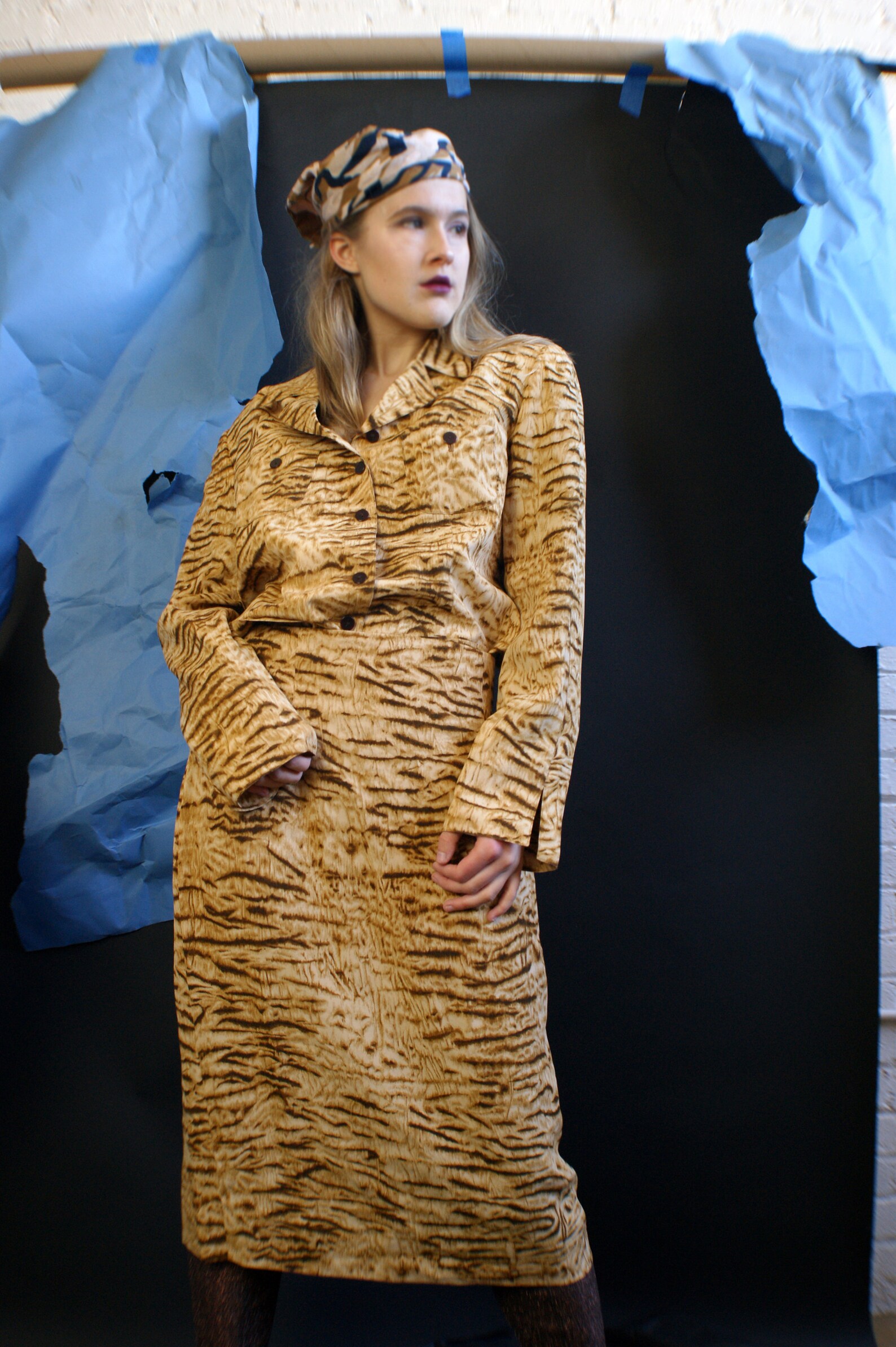 Silk Tiger Print Suit - Etsy
