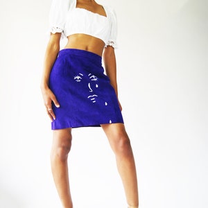 Vintage 1950's Peasant Top With Hand Drawing - Etsy