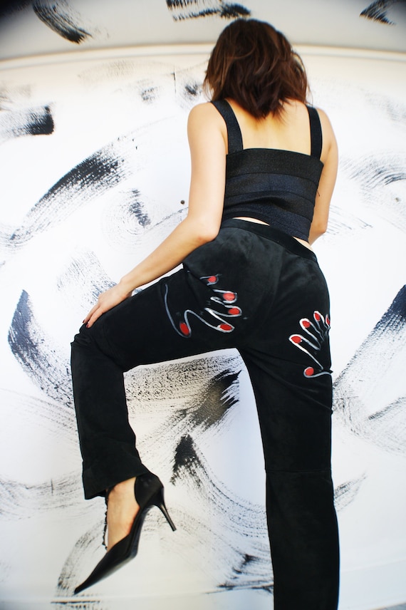 high-waisted pants - Gem