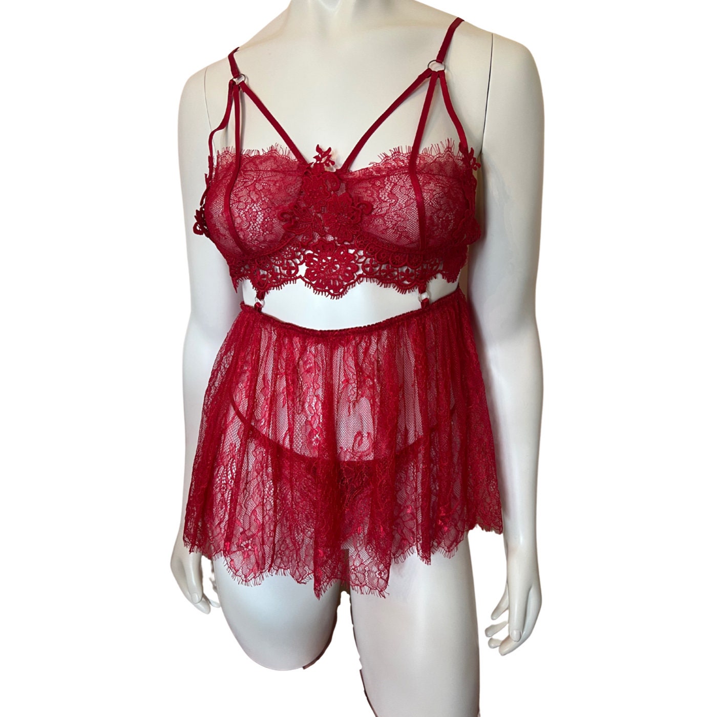 Tempt My Trouble Lace Lingerie Dress - Etsy