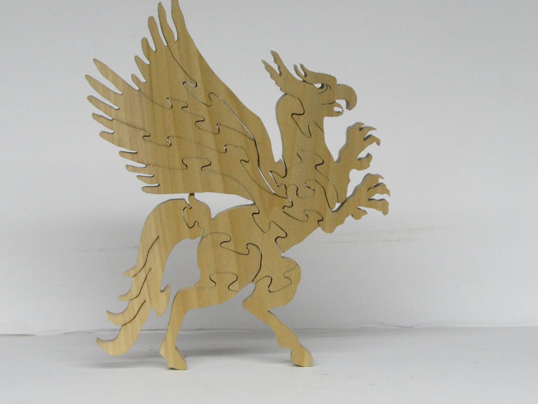 Wooden Hyppogriff Puzzle - Etsy