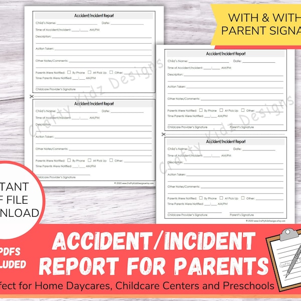 Incident Report Form - Etsy