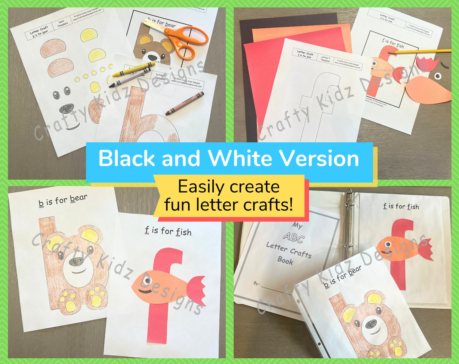 ABC Letter Crafts for Kids, Lowercase, Crafts for Toddlers, Preschool ...