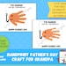 Handprint Father's Day Craft for Grandpa I'm Hooked - Etsy