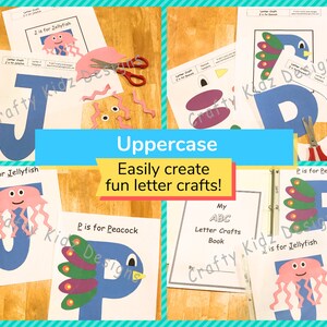 ABC Letter Crafts for Kids, Uppercase and Lowercase Letter Crafts ...