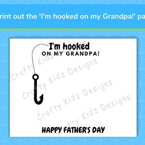 Father's Day Craft for Grandpa, I'm Hooked on You, Perfect Craft for ...