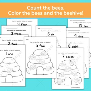 Number Coloring Pages for Kids, Learn Numbers 1 to 10, Coloring Pages ...