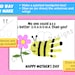 Handprint Mother's Day Craft for Grandma, Handprint Bee, Fun Craft for ...