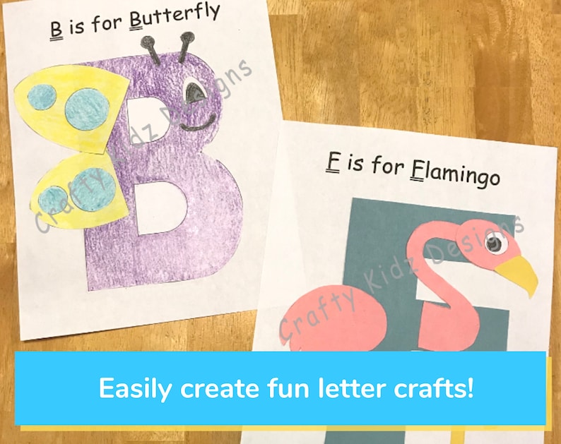ABC Letter Crafts for Kids, Uppercase Letters, Perfect Crafts for ...