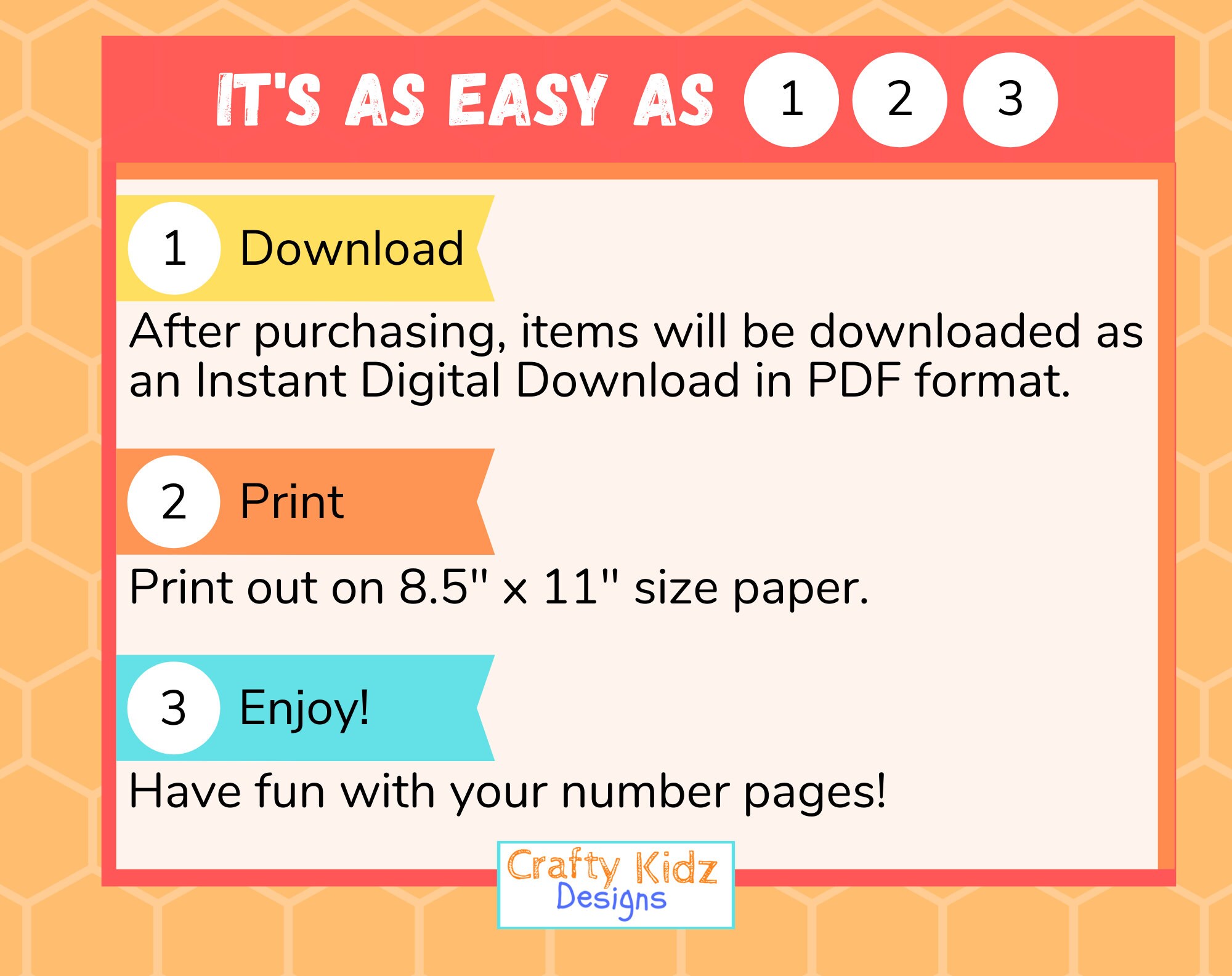 Number Learning Pages for Kids, Learn Numbers 1 to 10, Fun Learning for ...