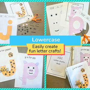 ABC Letter Crafts for Kids, Uppercase and Lowercase Letter Crafts ...