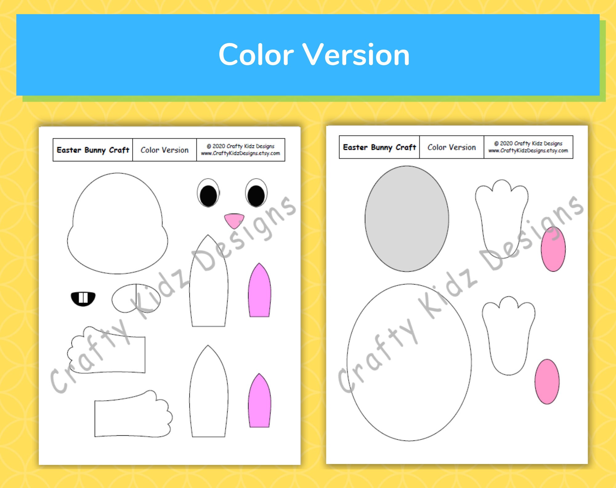 Easter Bunny Craft for Kids, Perfect Craft for Toddlers, Preschool and ...