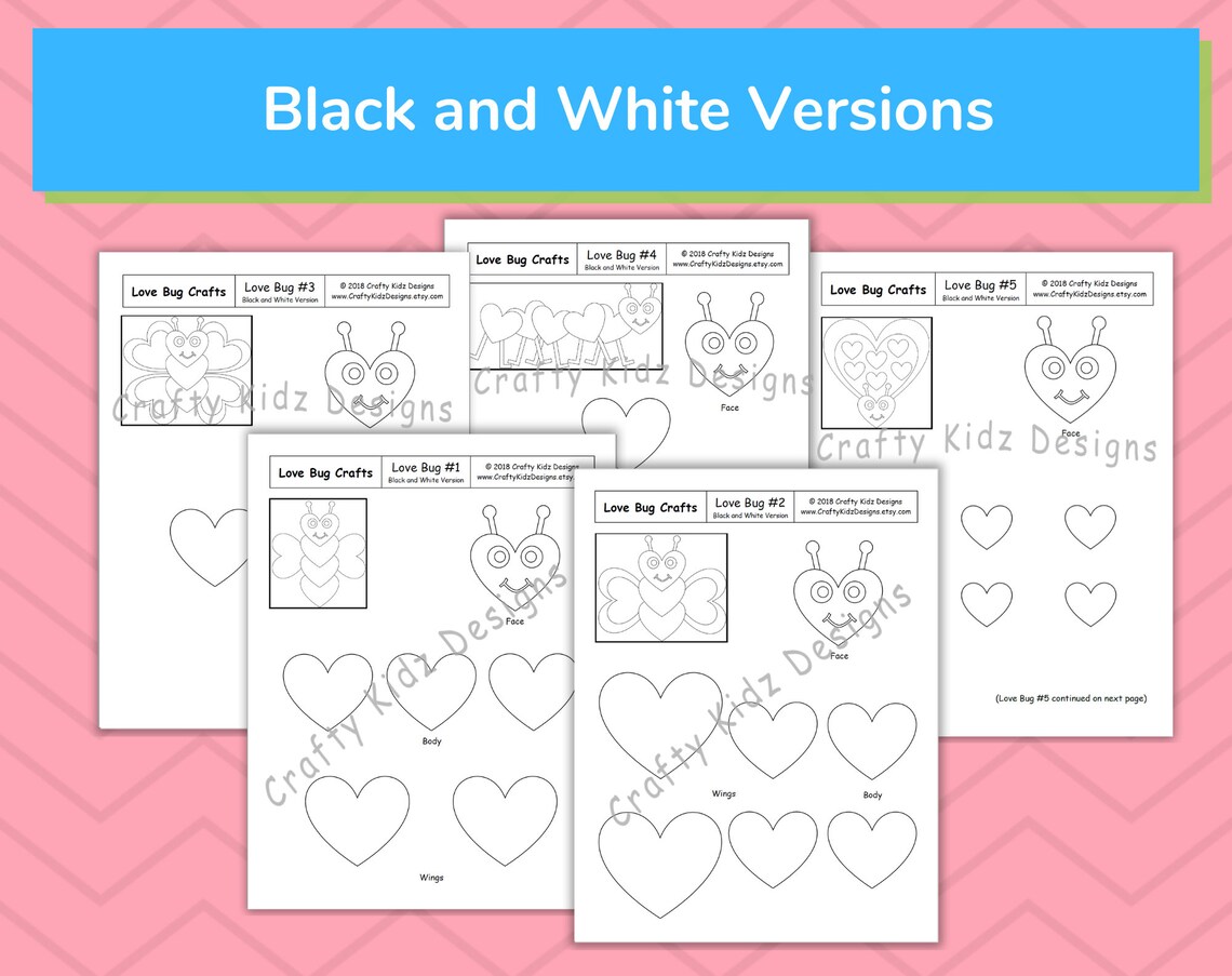 Love Bug Crafts for Kids, Fun Valentine's Day Craft, Perfect Crafts for ...