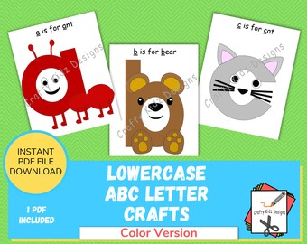 ABC Letter Crafts for Kids, Uppercase Letters, Perfect Craft for ...