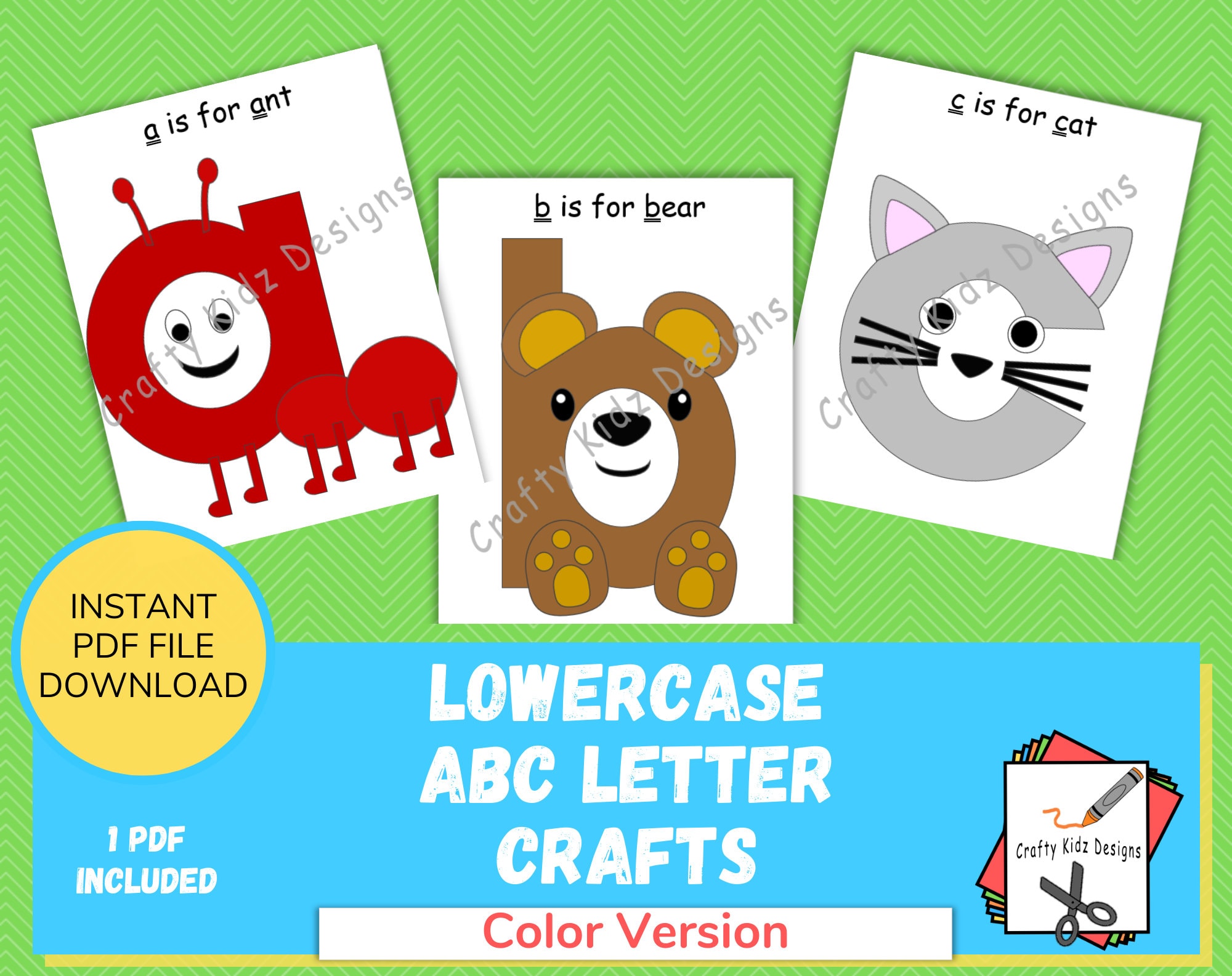 ABC Letter Crafts for Kids, Lowercase Letters, Perfect Craft for ...