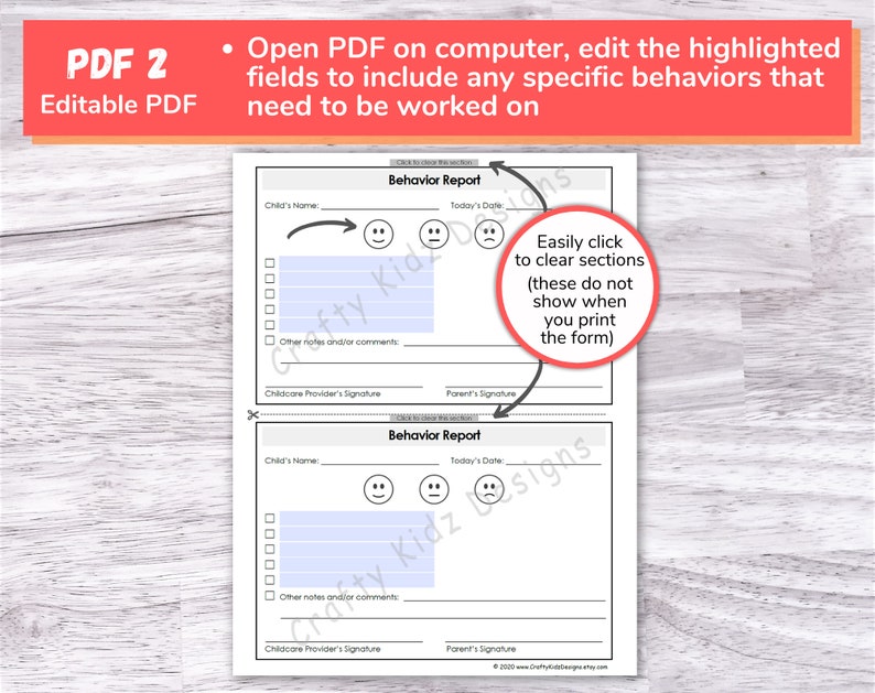 Child Behavior Report for Home Daycares, Childcare Centers and ...