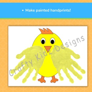 Handprint Chick Craft for Kids, Perfect Craft for Daycare, Toddlers and ...