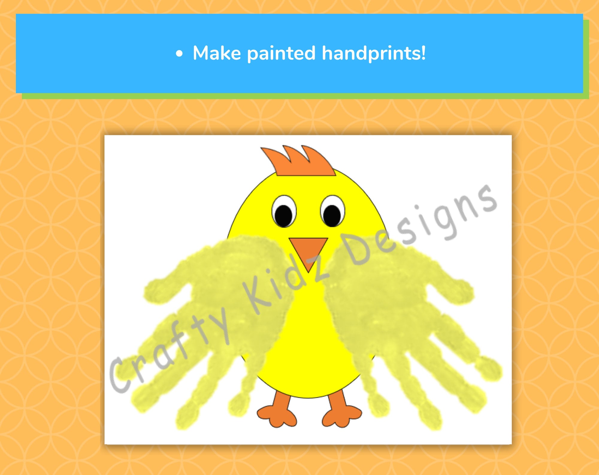 Handprint Chick Craft for Kids, Perfect Craft for Daycare, Toddlers and ...