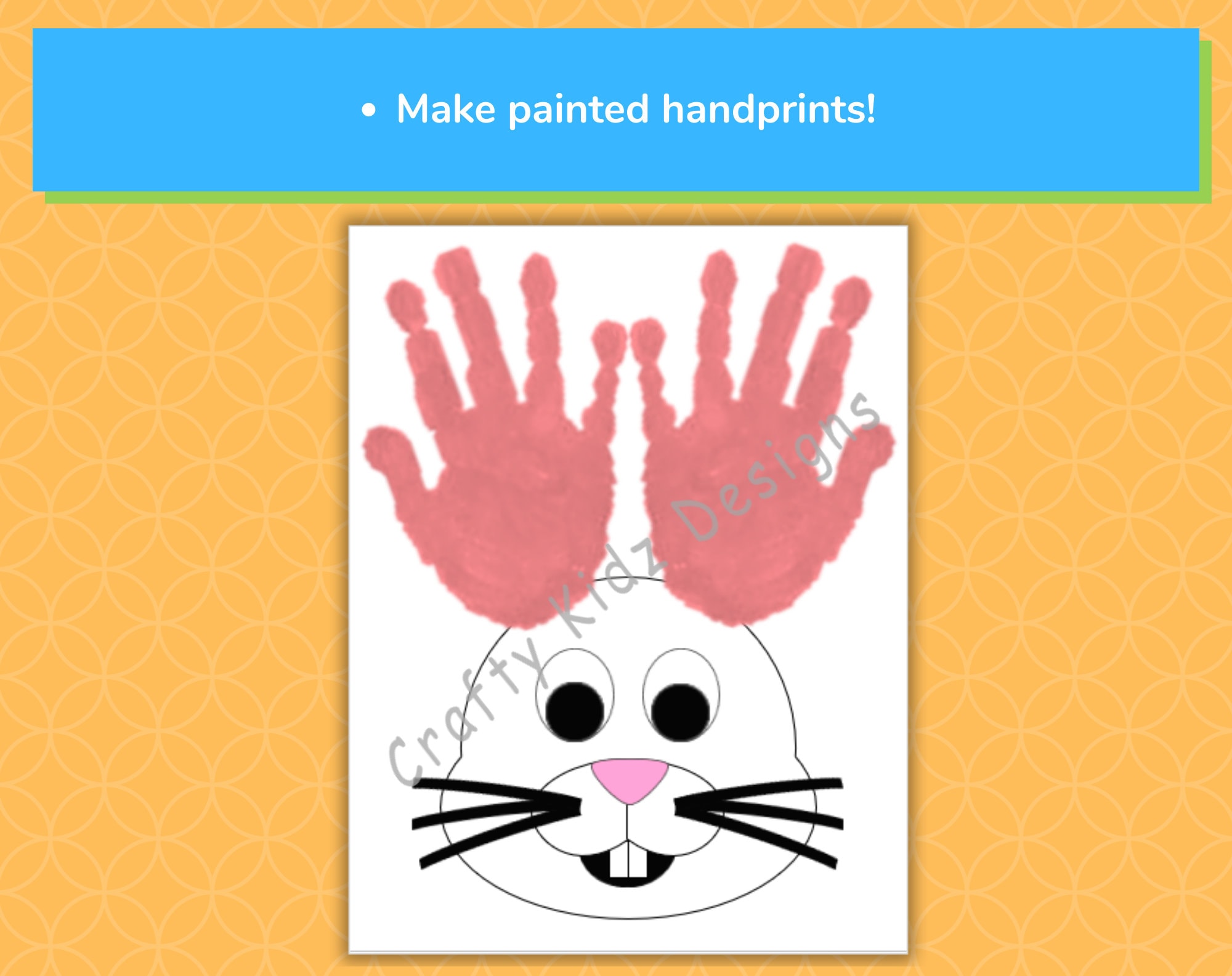 Handprint Bunny Craft for Kids, Perfect for Daycare, Toddler and ...