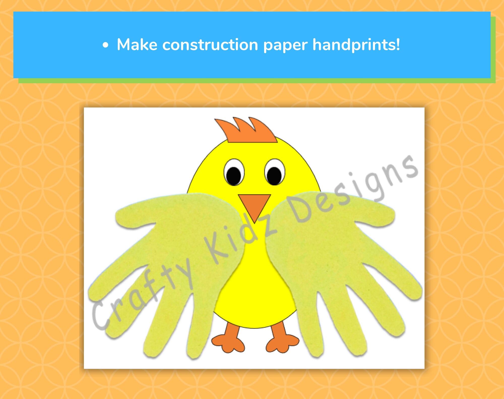 Handprint Chick Craft for Kids, Perfect Craft for Daycare, Toddlers and ...