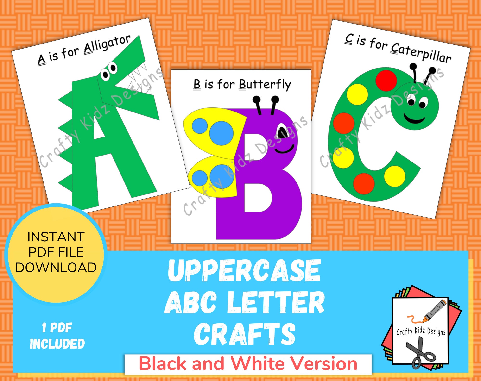 ABC Letter Crafts for Kids, Uppercase Letters, Perfect Crafts for ...