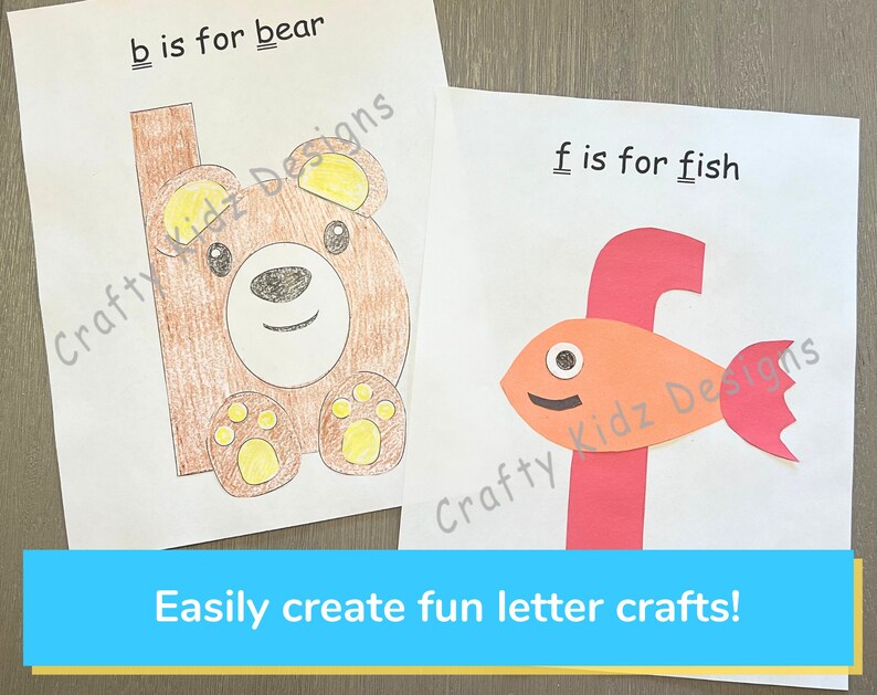 ABC Letter Crafts for Kids, Lowercase Letters, Perfect Crafts for ...