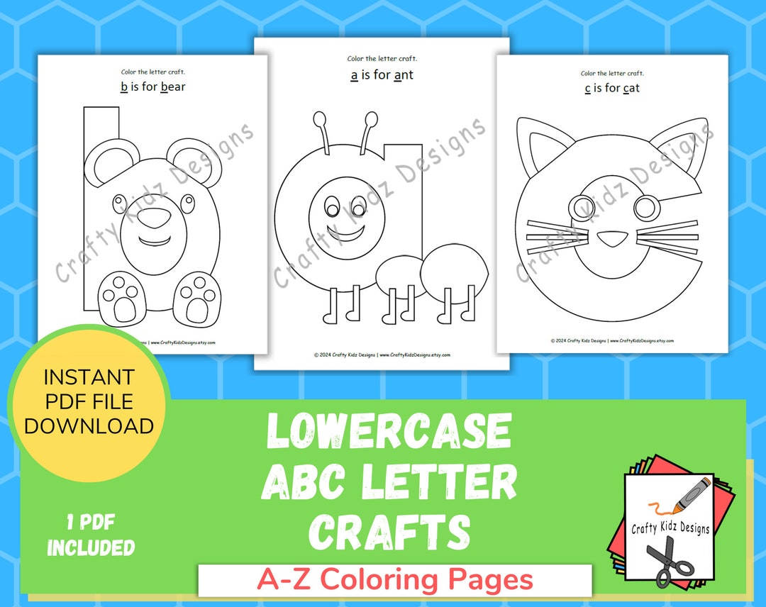 Lowercase ABC Coloring Pages for Kids, Coloring Pages for Preschool ...