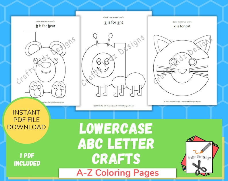 Lowercase ABC Coloring Pages for Kids, Coloring Pages for Preschool ...