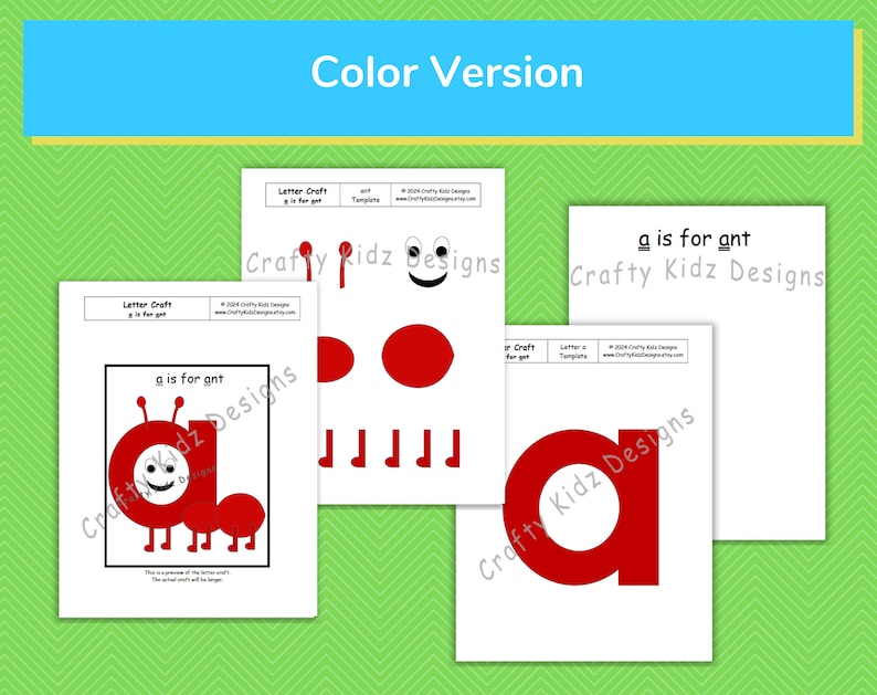 ABC Letter Crafts for Kids, Lowercase Letters, Perfect Craft for ...