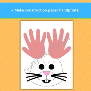 Handprint Bunny Craft for Kids, Perfect for Daycare, Toddler and ...