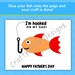 Father's Day Craft for Dad I'm Hooked on You Perfect - Etsy