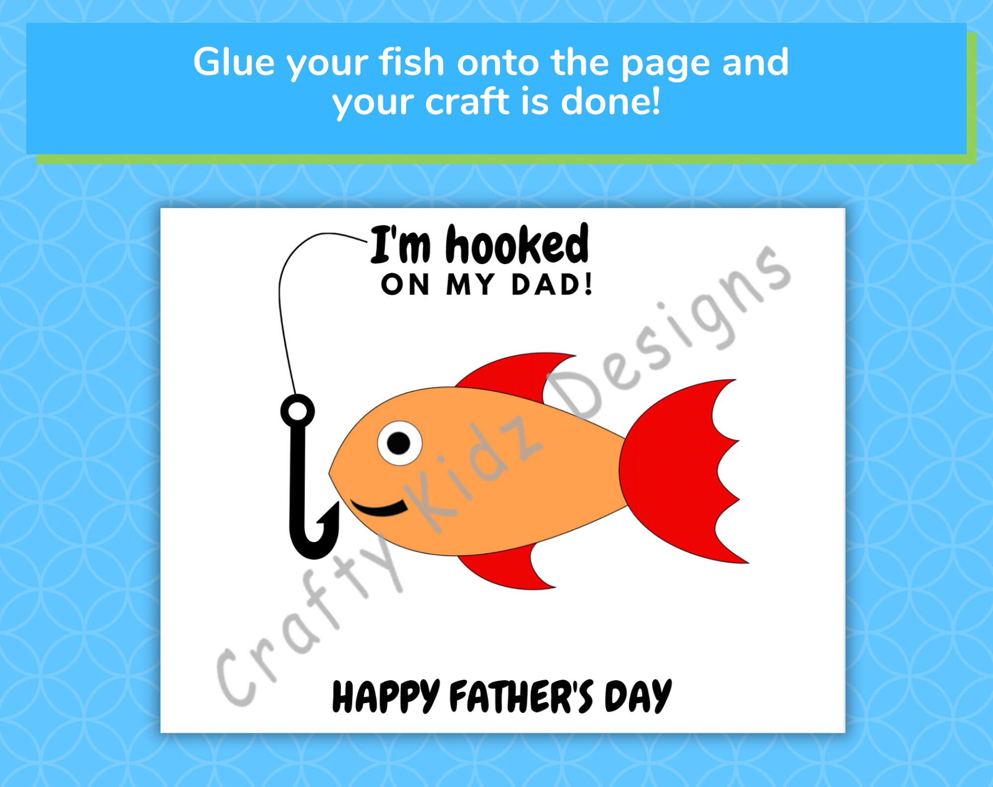 Father's Day Craft for Dad, I'm Hooked on You, Perfect Craft for ...