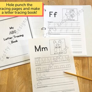 ABC Letter Tracing Pages for Kids, Letter Practice, Trace Letters, Fun ...