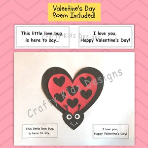 Love Bug Crafts for Kids, Fun Valentine's Day Craft, Perfect Crafts for ...