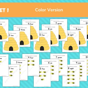 Number Craft Pages for Kids, Learn Numbers 1 to 10, Fun Learning for ...