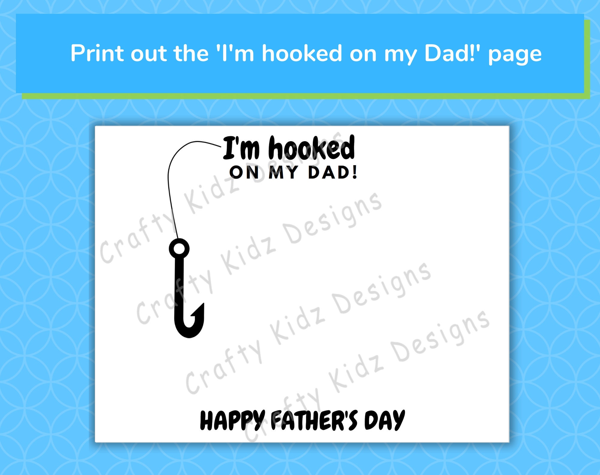 Father's Day Craft for Dad, I'm Hooked on You, Perfect Craft for ...