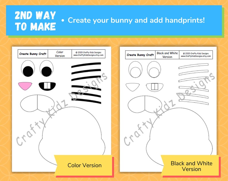 Handprint Bunny Craft for Kids, Perfect for Daycare, Toddler and ...
