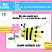 Handprint Mother's Day Craft for Grandma, Handprint Bee, Fun Craft for ...