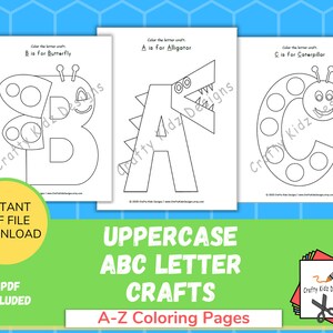 Uppercase ABC Coloring Pages for Kids, Coloring Pages for Preschool ...