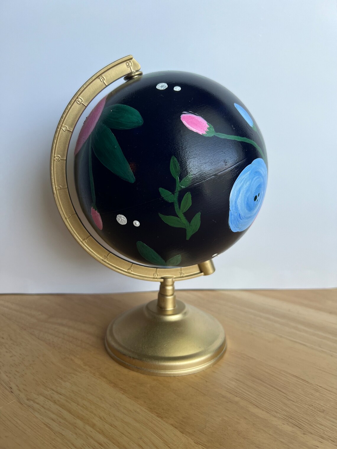 Hand Painted Globe Custom Globe Home Decor - Etsy