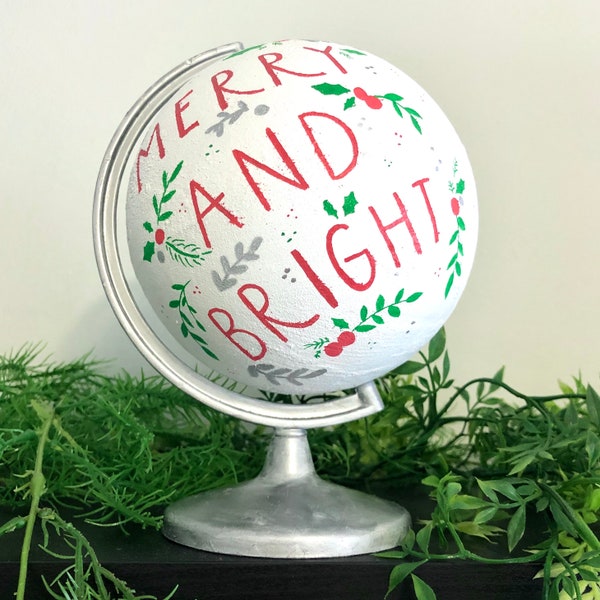 Hand Painted Globe - Etsy