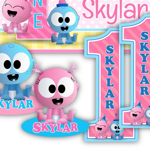 Babyfirst TV Googoo 1st Birthday Personalized Table | Etsy