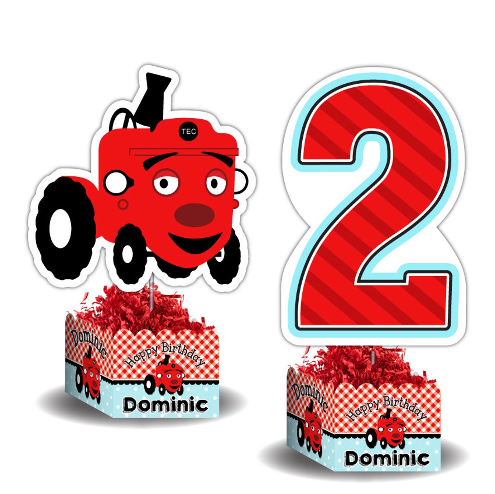 Tec the Tractor Babyfirst TV 1st 2nd Birthday Personalized | Etsy