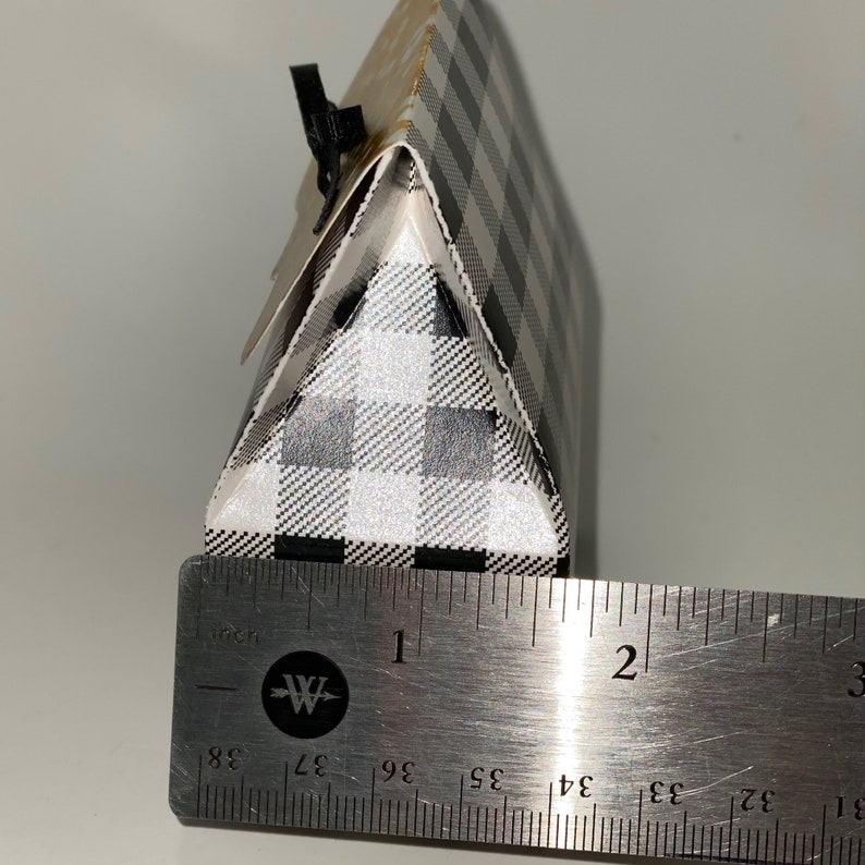 Personalized Tent Candy Favor Boxes Christmas White Buffalo | Etsy